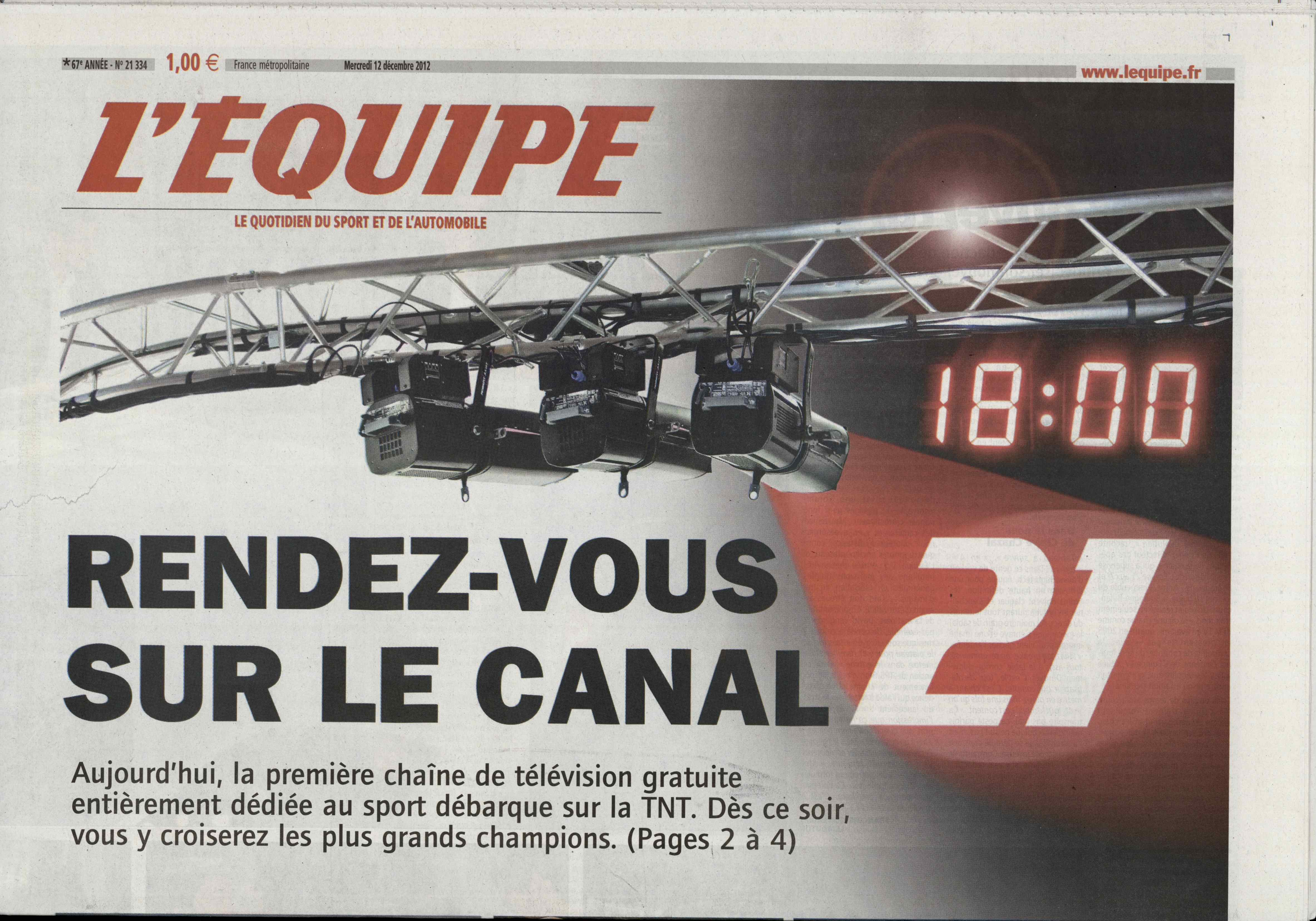L'Equipe n° 1213 – Abonnement L'Equipe | Abonnement magazine par ...