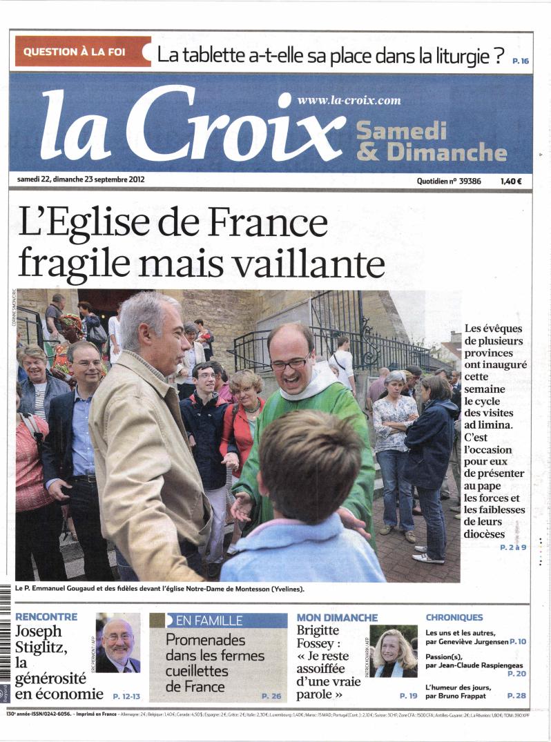 La Croix n° 922 – Abonnement La Croix | Abonnement magazine par Toutabo.com