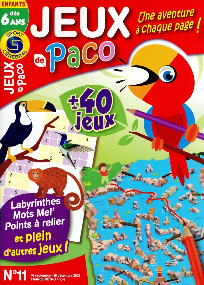 Jeux de Paco n° 11 – Abonnement Jeux de Paco | Abonnement magazine par ...