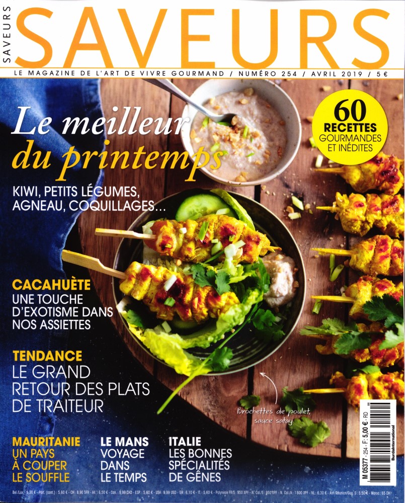 Saveurs n° 254 – Abonnement Saveurs | Abonnement magazine par Toutabo.com